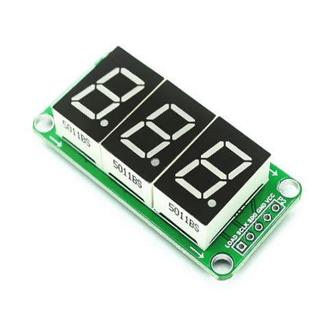 MOD 74HC595 A Three Red Seven Segment Displays Breakout Board