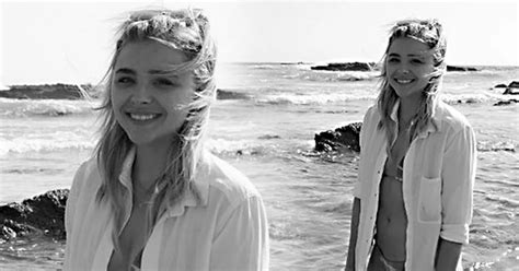 Smitten Brooklyn Beckham Snaps Topless Girlfriend Chloe Moretz On