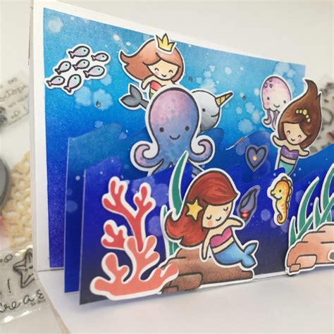 Light Up Pop Up Mermaid Card Chibitronics