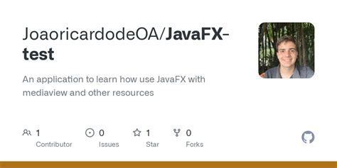 GitHub JoaoricardodeOA JavaFX Test An Application To Learn How Use
