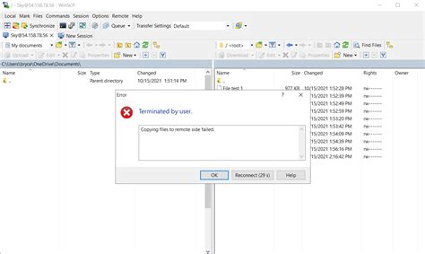 WinSCP Host Communication Error SFTP Gateway Support
