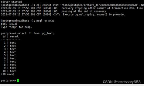 Postgresql数据库pitr数据增量恢复postgresql11 增量恢复 Csdn博客