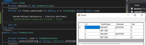 ms access why datagridview in form2 doesn t appear population with dapper ms acess in vb