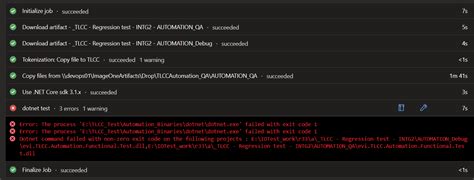 azure unable to run the nunit tests on aure release pipeline stack overflow