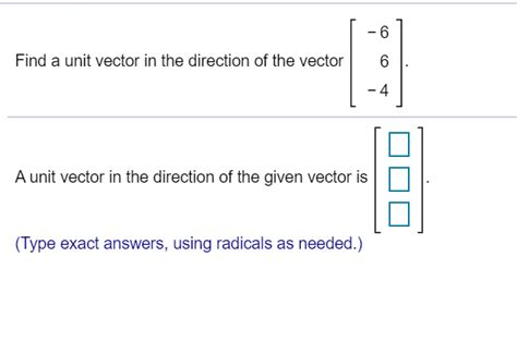 solved find a unit vector in the direction of the vector a