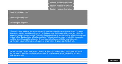React Viewport List Forked Codesandbox