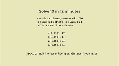 simple interest and compound interest questions for ssc cgl 0 hot sex picture