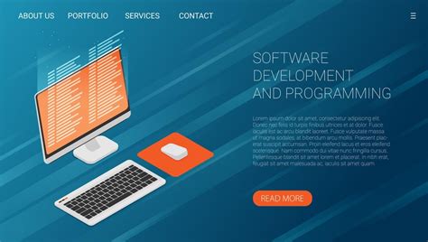 premium vector software development and programming program code on laptop screen big data