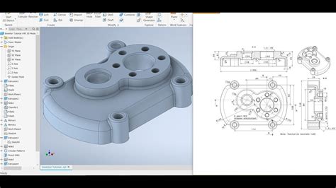 inventor 2020 tutorial 95 3d modeling and drawing 2d youtube