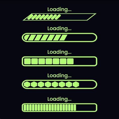 Premium Vector Loading Bar Progress Icons Load Sign Vector