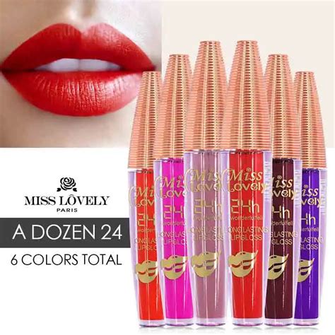 24pcsset Makeup Set Matte Lipgloss Liquid Matte Lipstick Moisture Waterproof Long Lasting Lip