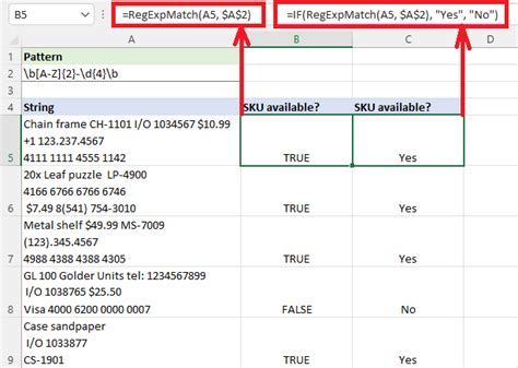 regex formula in microsoft excel javatpoint