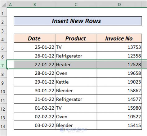 Shortcuts To Insert New Row In Excel 6 Quick Methods ExcelDemy