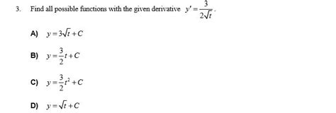 solved 3 2 3 find all possible functions with the given