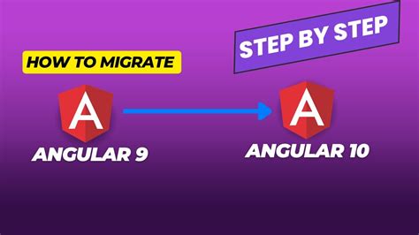 angular 9 to angular 10 application migration angular 10 upgrade steps youtube