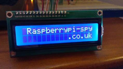16×2 lcd module control using python