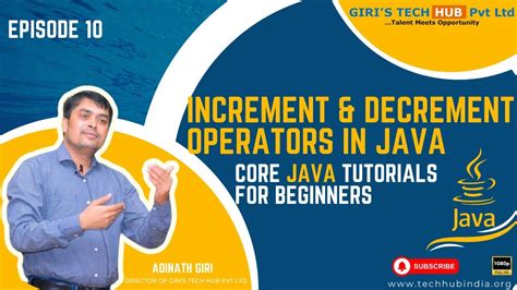 Increment Decrement Operators In Java Core Java For Beginners