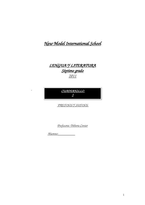 DOC Cuadernillo III Prefijos Y Sufijos 2011 DOKUMEN TIPS