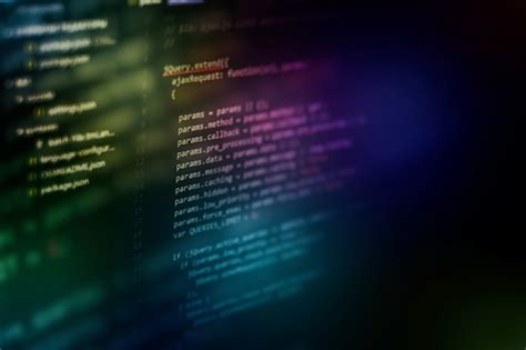 premium photo closeup developing programming and coding technologies developer working on web