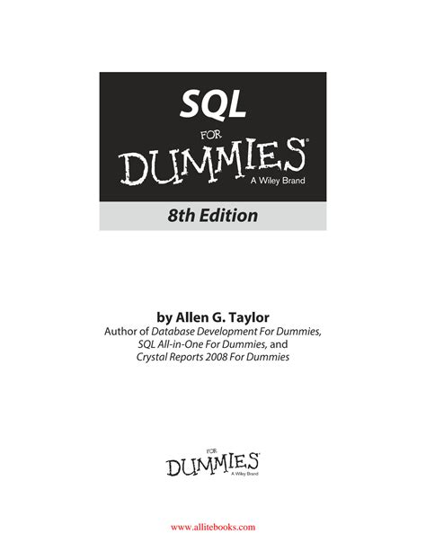 SOLUTION Sql For Dummies 8th Edition Studypool