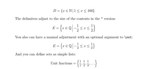 [tex latex] how to add mathematical notation of a set math solves everything