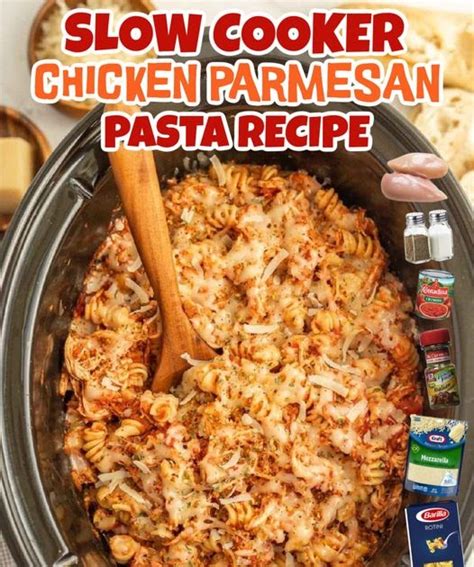 Slow Cooker Chicken Parmesan Pasta Recipe Tha Munchies