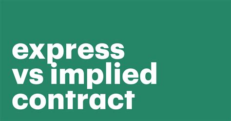 Express Contracts Vs Implied Contracts Difference PandaDoc