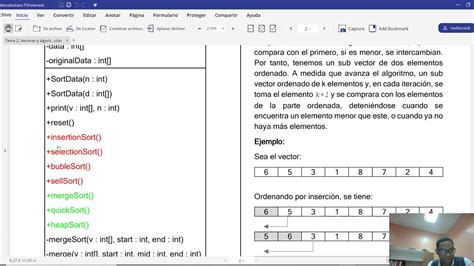 Vectores y Algoritmos de Ordenación YouTube