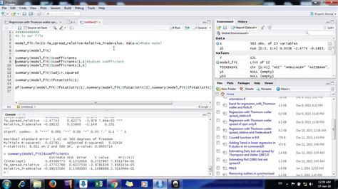 How To Run Linear Regression In R Studio YouTube
