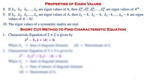 SOLUTION Eigen Values And Eigen Vectors Studypool