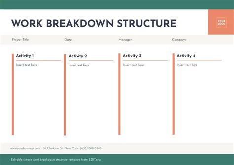 Work Breakdown Structure Free Templates WBS
