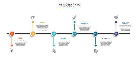 Steps Business Data Visualization Timeline Process Infographic Template