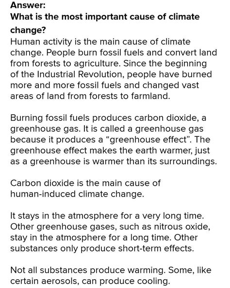 What Is The Cause Of Climate Change Brainly Ph