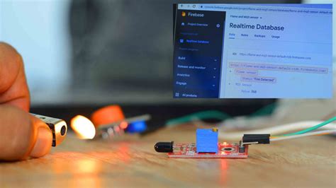 firebase project using esp8266 mq3 sensor and flame