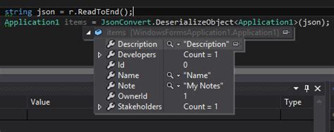 C JsonConvert DeserializeObject Error Reading Object Reference 1