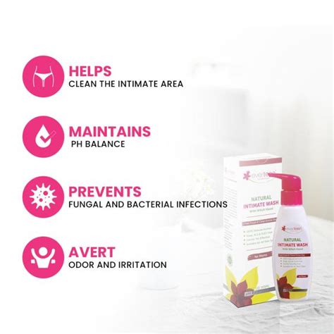 Everteen Witch Hazel Natural Intimate Wash For Feminine Intimate Hygiene In Moms 1 Pack 105ml