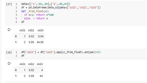 python pandas issue converting to float by dividing by 100 i want it as string with