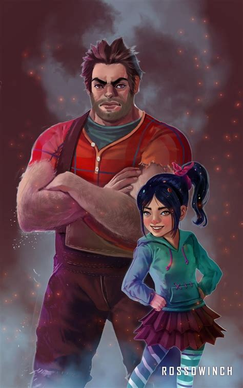 Wreck It Ralph And Vanellope By Rossowinch On Deviantart Wreck It Ralph Disney Fan Art Ralph