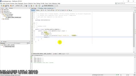 perulangan java menggunakan while do while tutorial java sederhana 3 youtube
