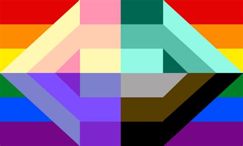 Redesigns For The Heteroflexible And Homoflexible Flags Added Color Meanings In Comments R