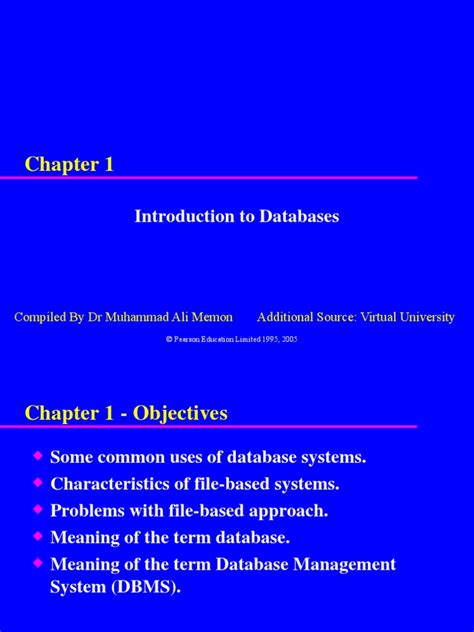chapter 1 introduction to databases ppt databases computer program