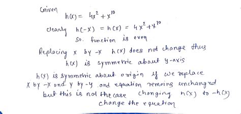 [solved] determine whether the function is even odd or neither then course hero