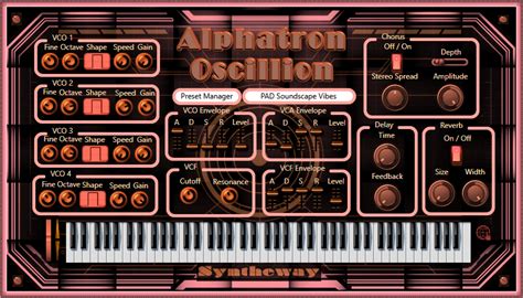 Alphatron Oscillion VST VST3 Audio Unit Subtractive Synthesizer Synth