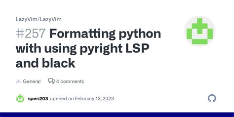 Formatting Python With Using Pyright LSP And Black LazyVim LazyVim