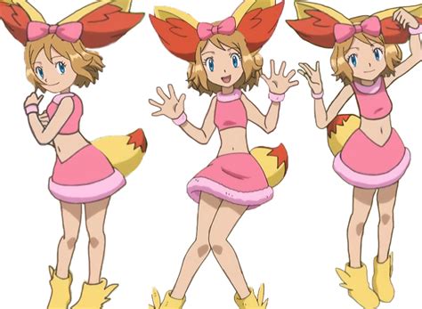 Serena Short Hair Look In Fennekin Costume By On Deviantart