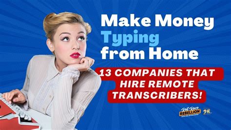 Make Money Typing From Home