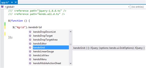 typescript kendo ui third party tools kendo ui for jquery