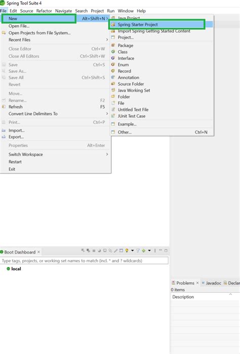 create a spring boot project in sts ide spring boot fundamentals
