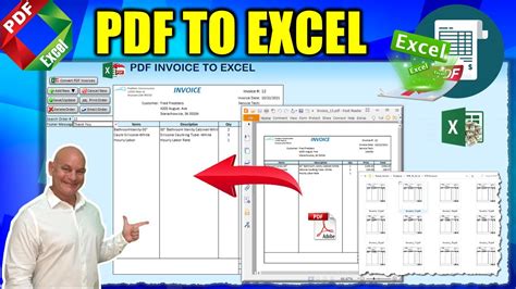 how to convert unlimited pdf invoices to excel in just 1 click [masterclass free download