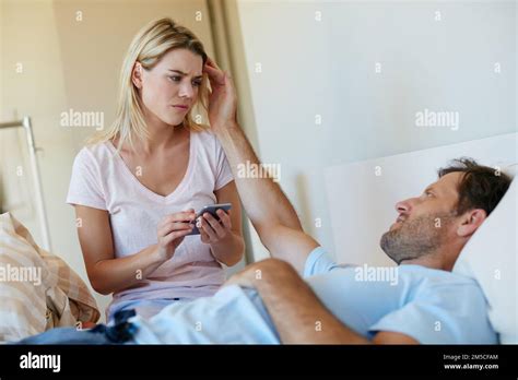 Babe Those Messages Mean Nothing To Mea Woman Looking Upset As She Goes Through Her Husbands